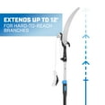 HART 12-Foot Extendable Handle Pole Tree Pruner with Fiberglass Handle ...
