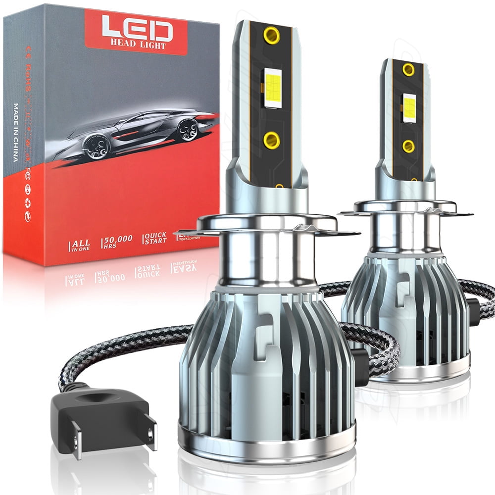 Bright H7 High/Low Beam H7 Led headlights 6000K Cool White Plug&Play 2x - Walmart.com