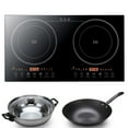 Double Induction Cooker 1200W 2 Burner Induction Cooker Cooktop Dual ...