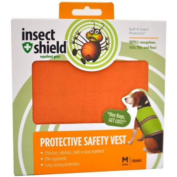 Insect Shield Protective Safety Vest Medium, Orange - Walmart.com