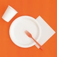 Way To Celebrate Orange Plastic Party Cutlery Set for 8, 24 pcs ...