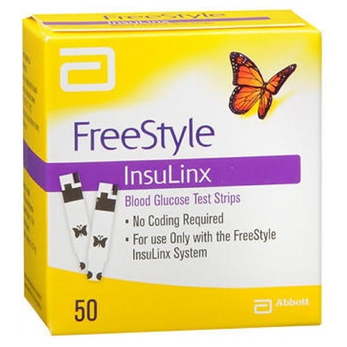 Tiras reactivas de glucosa en sangre Freestyle InsuLinx 50 para ...