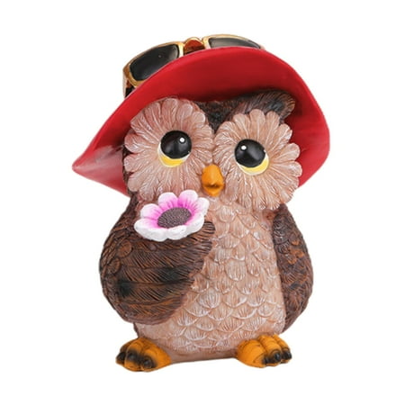 Garden Owl Statue Owl Figurine Decorative , Lawn, Decoration | Walmart ...