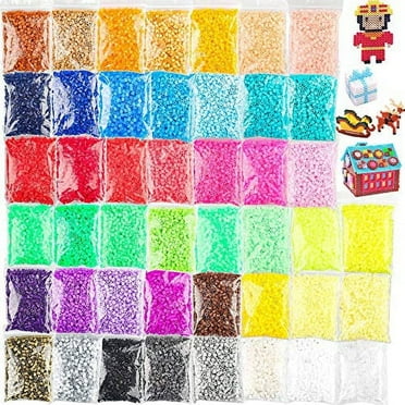 Melissa & Doug Bead Sequencing Set With 46 Wooden Beads and 5 Double ...