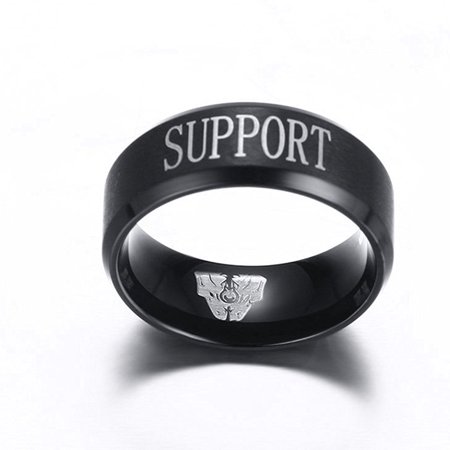 Cool League of Legends LOL Rings,Top Jungle Adc Mid Support Engraved ...