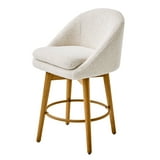 Better Homes & Gardens Mira Counter Stool 2 Pack, Cream and Light Honey ...