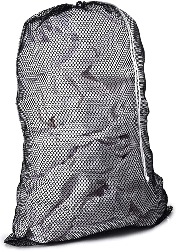 Commercial Mesh Laundry Bag - Sturdy Mesh Material with Drawstring ...