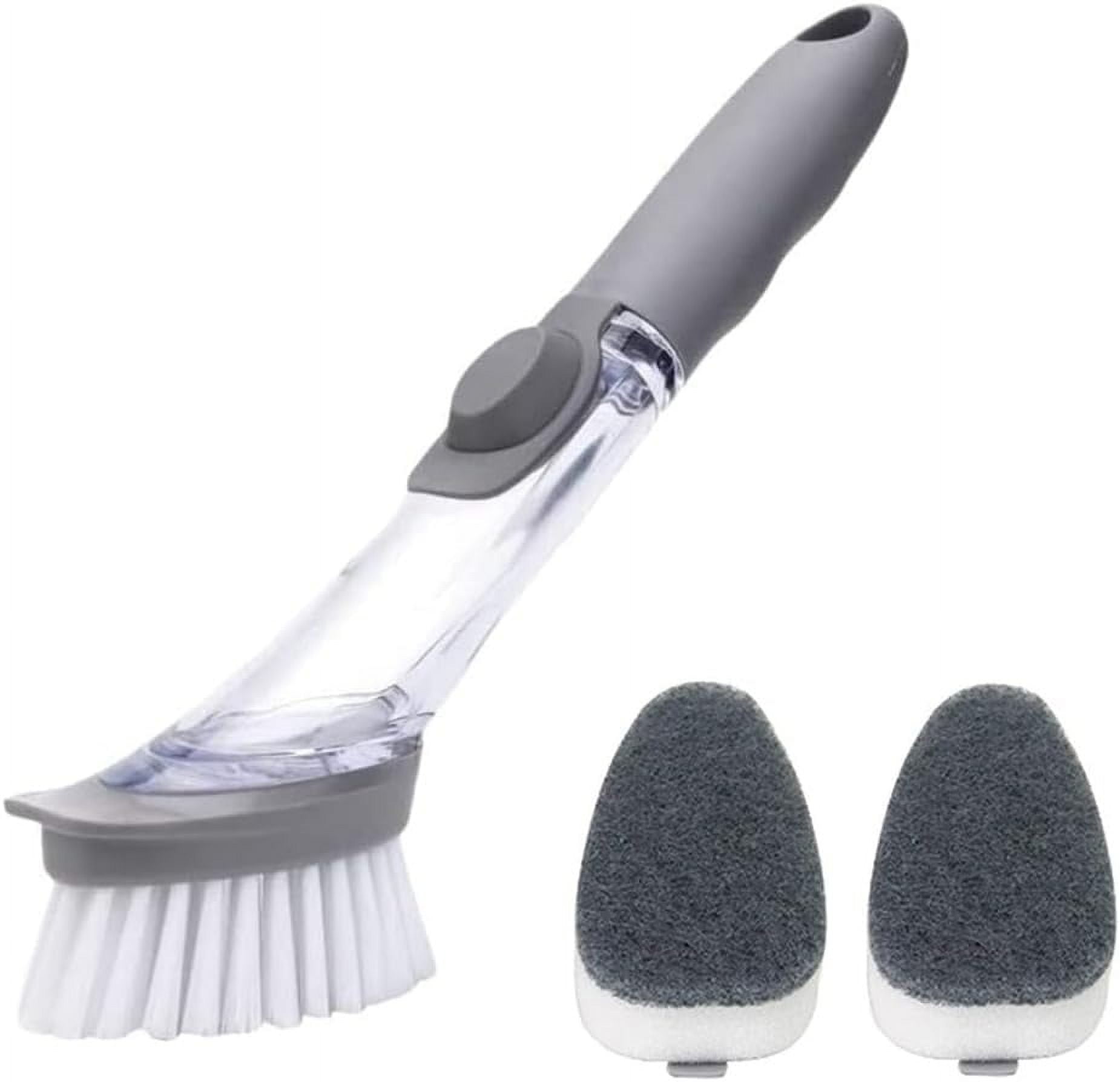 Cepillo para platos con dispensador de jabón - Cepillo dispensador de ...