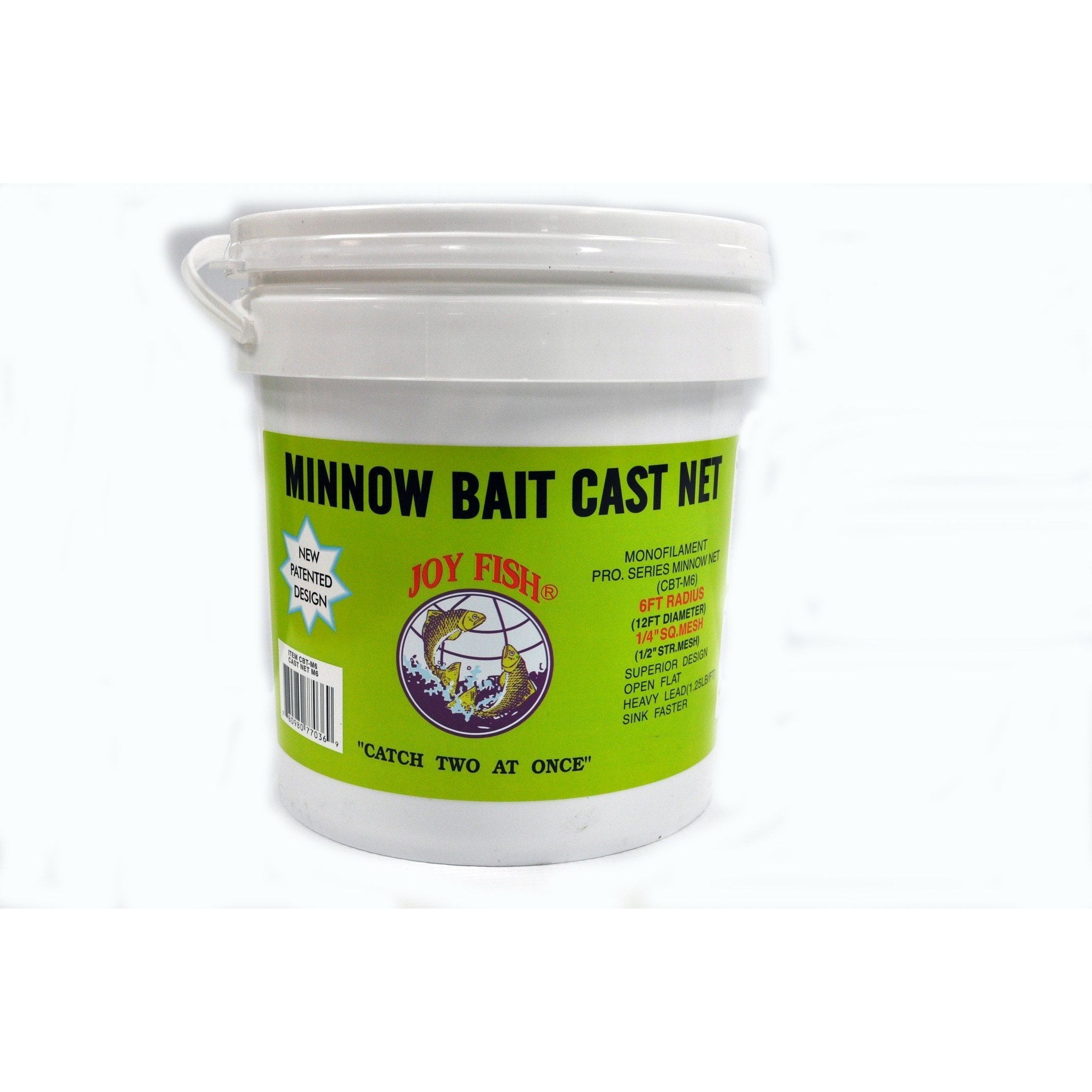 Joy Fish Minnow Cast Nets: (1/4" Sq. Mesh) - Walmart.com