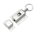 Door Barrel Bolt, Stainless Steel Ring-Pull Spring Loaded Sliding Lock ...