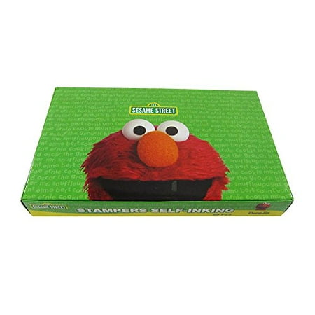 Mirage Officially Licensed Self Inking Stamp Set, Elmo, 60 Piece ...