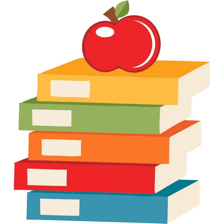 Apple Schoolbooks Clip Art