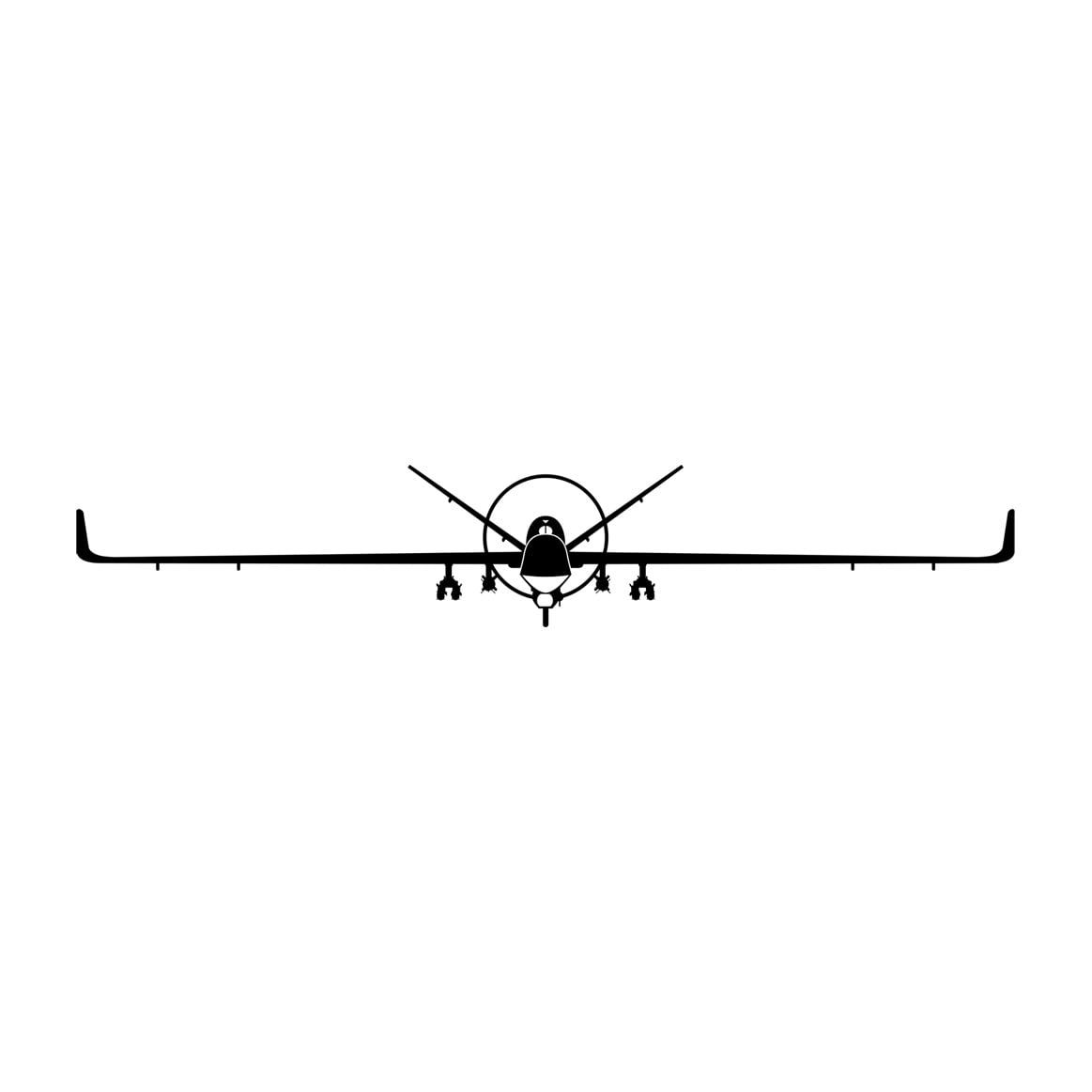 MQ-9B SkyGuardian Sticker Decal Die Cut - Self Adhesive Vinyl ...