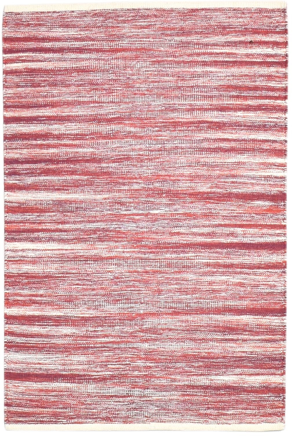 Red Wool Rug 3' X 4' Modern Dhurrie Scandinavian Abstract Small Carpet ...
