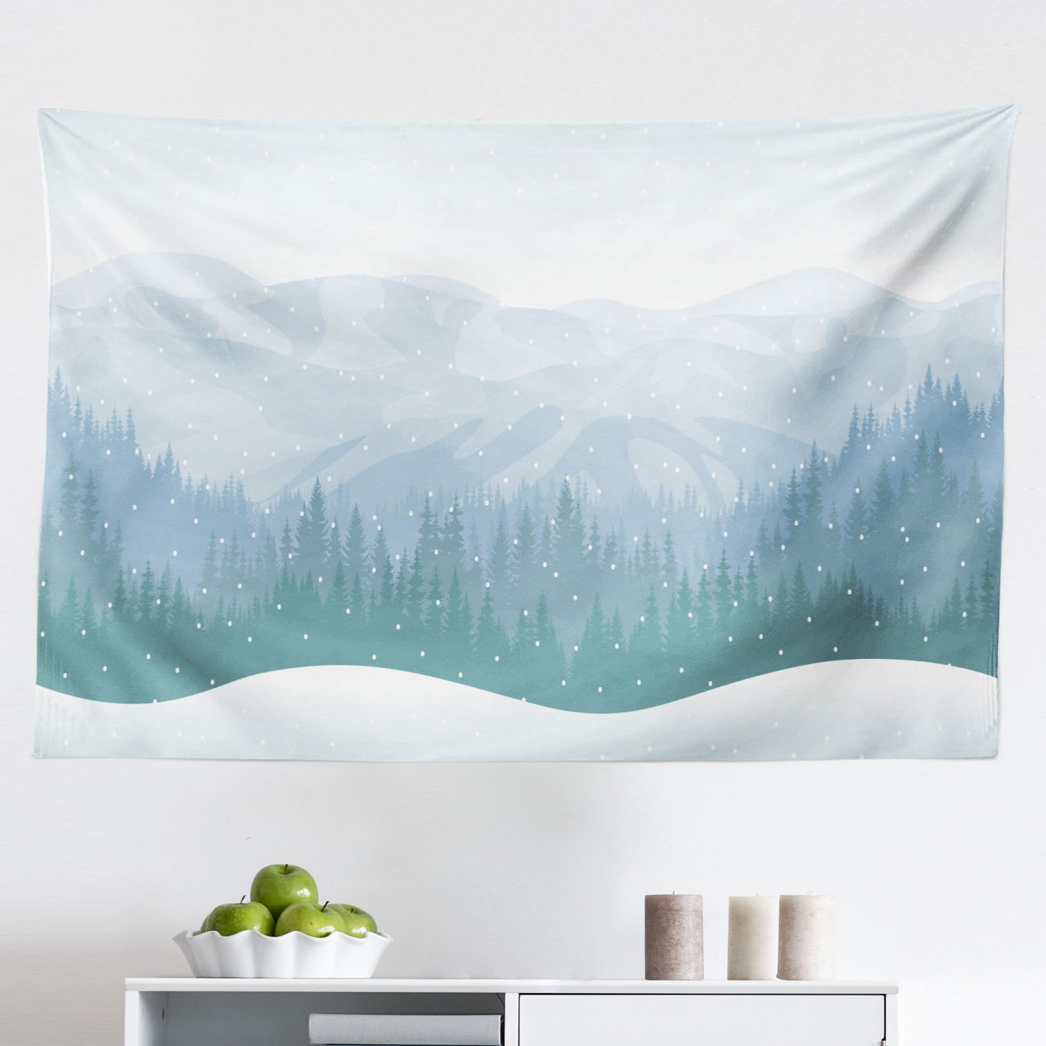 Sky Tapestry, Repetitive Zentangle Clouds Stars Night Sky Theme ...