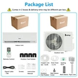 Ktaxon 17000 BTU 230V 17 SEER2 Ductless Mini Split AC, Heat Pump, Wifi ...
