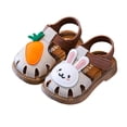 Baby Toddlers Sandals for Kids Cartoon Closed Toe Dress Shoes Flat ...