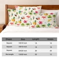 Beige Flamingos Throw Pillow Covers 20 x 20 Inch Pillow Covers Set of 4 ...