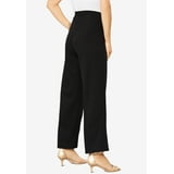 Roaman's Women's Plus Size Tall Plus Size Wide Leg Bend Over Pant ...