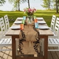Brown Vintage Burlap Cotton Table Runner 13x36 Inches Short, Minimalist ...