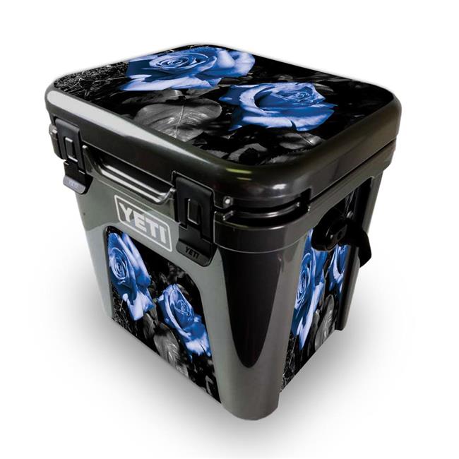 MightySkins YEROAD24-Blue Roses Skin for Yeti Roadie 24 Hard Cooler ...