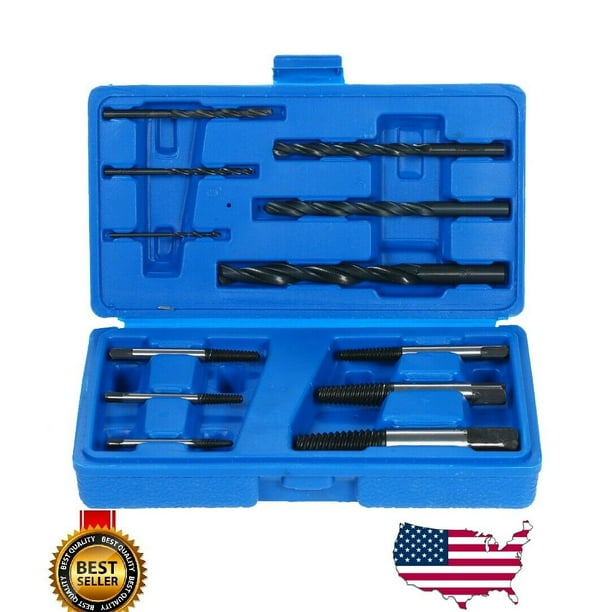 12pc HSS Easy Out Rigid Screw Extractor Set Broken Bolt Stud Fastener w ...