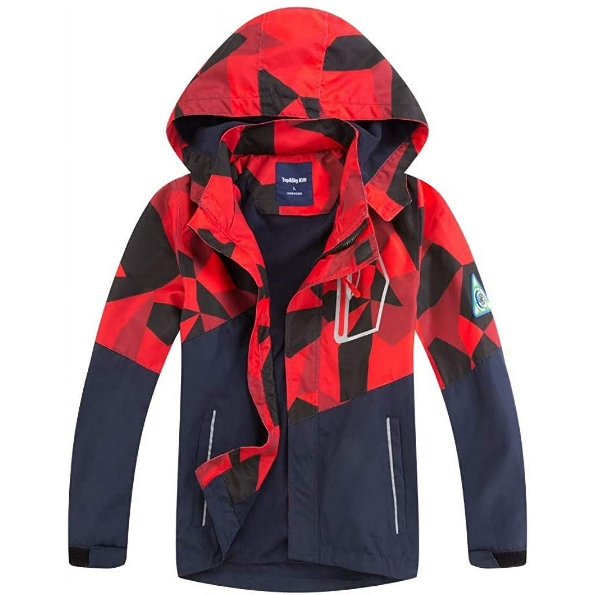 Click here for Ciuitoa Kids Waterproof Rain Jacket Boys Fleece Ou... prices