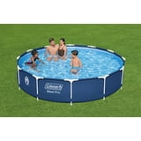 Coleman Steel Pro 12 ft. x 33 in. Round Metal Frame Above Ground Pool ...