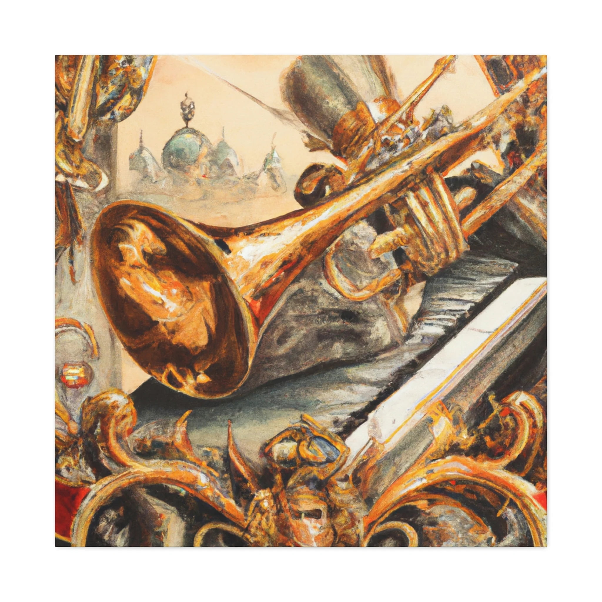 Trombone in Splendor - Canvas - Walmart.com