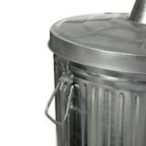 "Gardenised Silver Outdoor 20 Gallon Galvanized Metal Incinerator Can ...