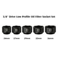 MIXPOWER 5 Pieces 3/8 inch Drive Low Profile Fuel Filter Socket Set ...