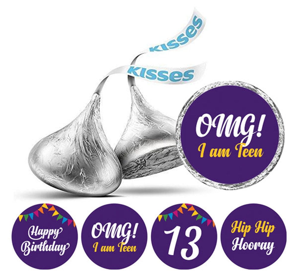 Darling Souvenir OMG I Am Teen 13th Birthday Stickers 190 Pcs Chocolate ...