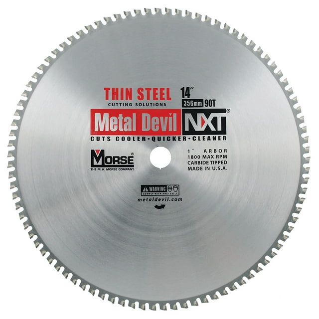"Mk Morse Morse Metal Devil Nxt Circular Saw Blade 14"" Thin Steel ...