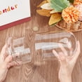 1pc Glass Dome Cover Decorative Display Case Cloche Bell Jar Terrarium ...