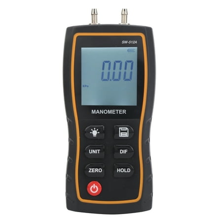 Air Pressure Tester, HVAC Manometer Gas Pressure Tester, For Air ...