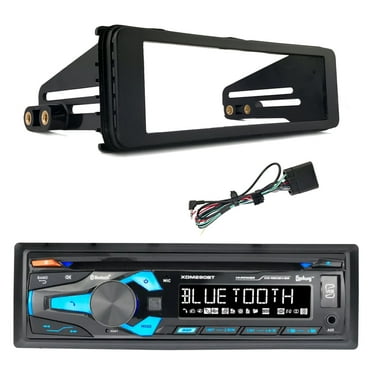 Dual Single-DIN In-Dash Bluetooth AM/FM Radio Receiver XRM47BT ...