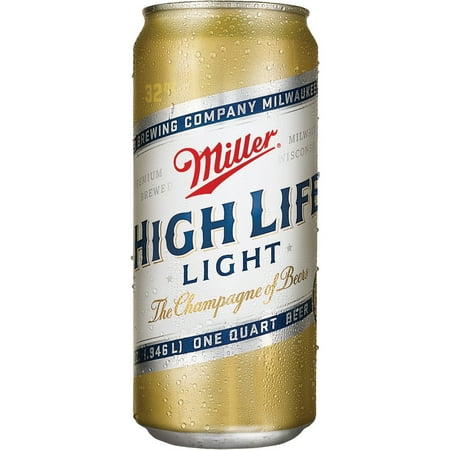 UPC 034100005863 - Miller High Life Light Beer 32 Oz Can | upcitemdb.com