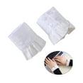 1pair Removable False Sleeves Wrist Cuffs Jacquard Layered Women ...