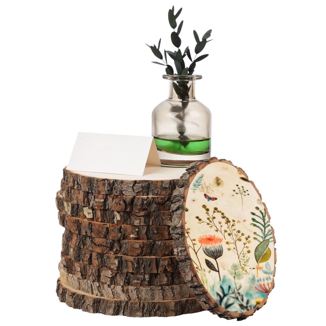 Click here for Bangcool Wood Slices For Centerpieces  10 Pcs Natu... prices
