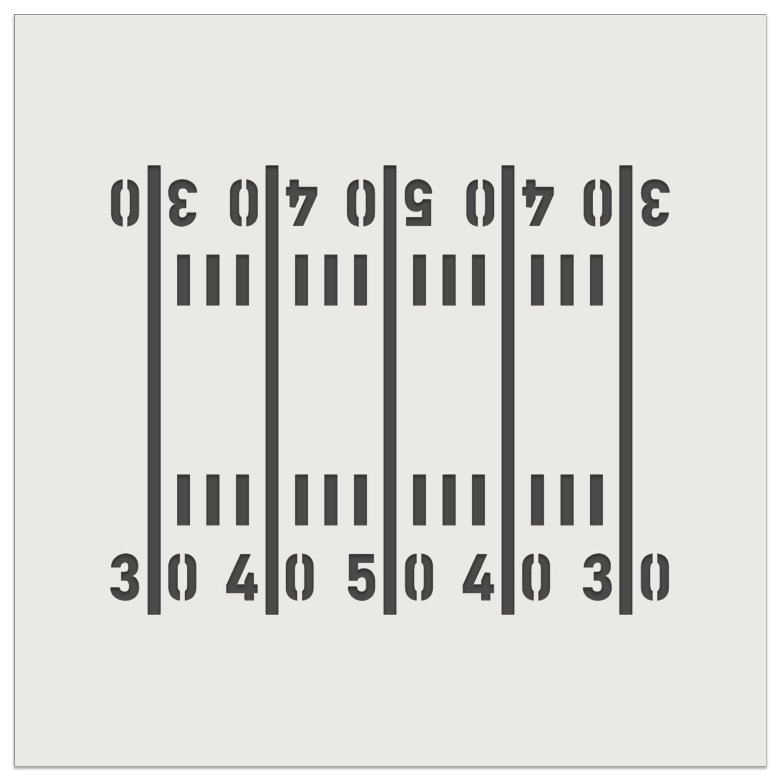 Football Field Yardlines DIY Cookie Wall Craft Stencil - 3.5 Inch ...