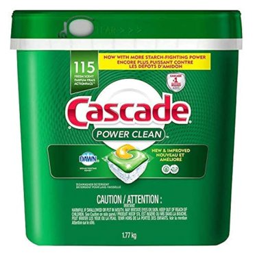 Cascade Total Clean ActionPac Dishwasher Detergent Pacs Lemon Scent ...