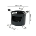 Mini Alcohol Stove, Portable Camping Burner, Dual-Fuel Backpacking ...
