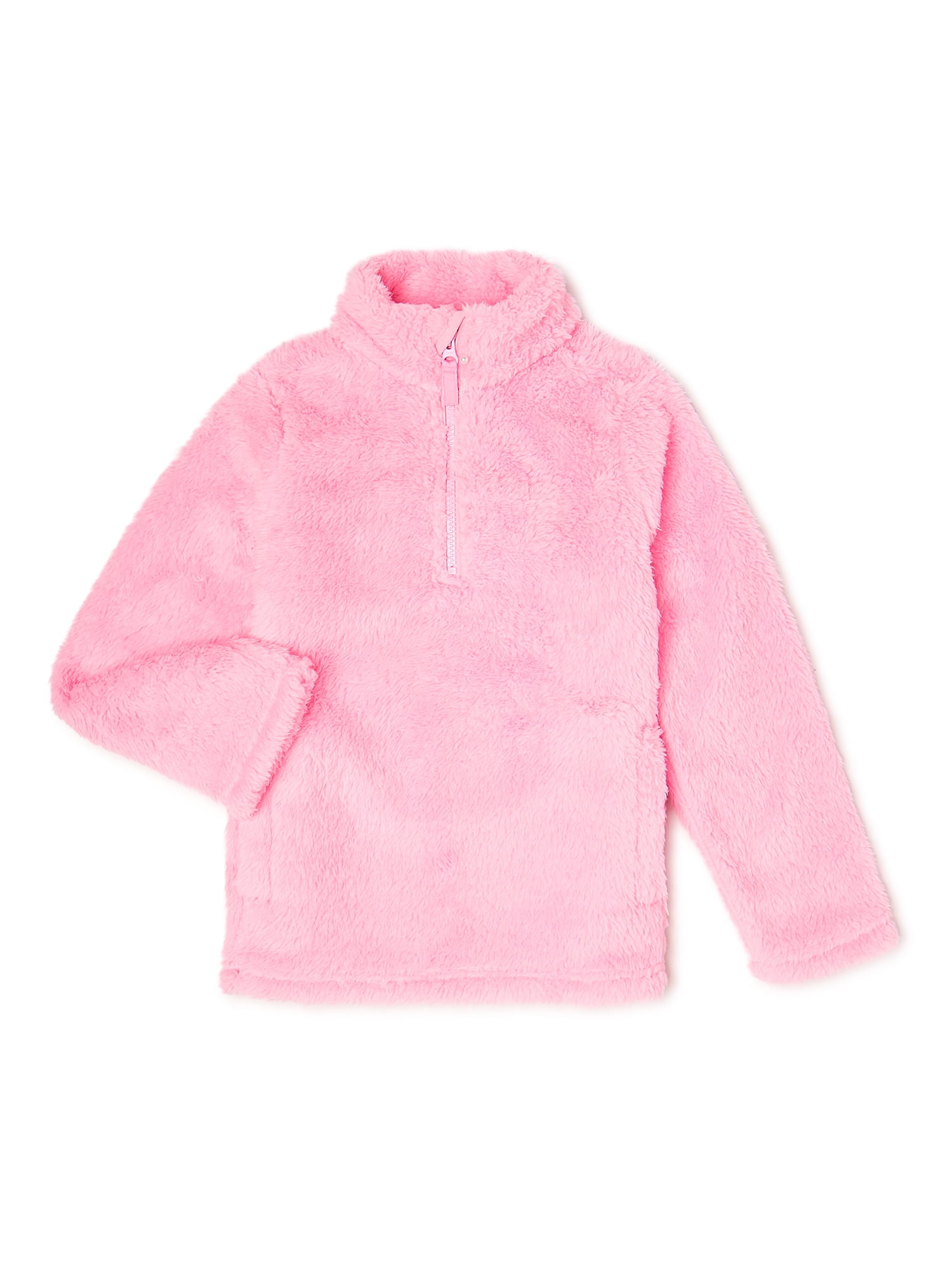 Wonder Nation Girls' Quarter Zip Jacket, Sizes 4-18 & Plus - Walmart.com