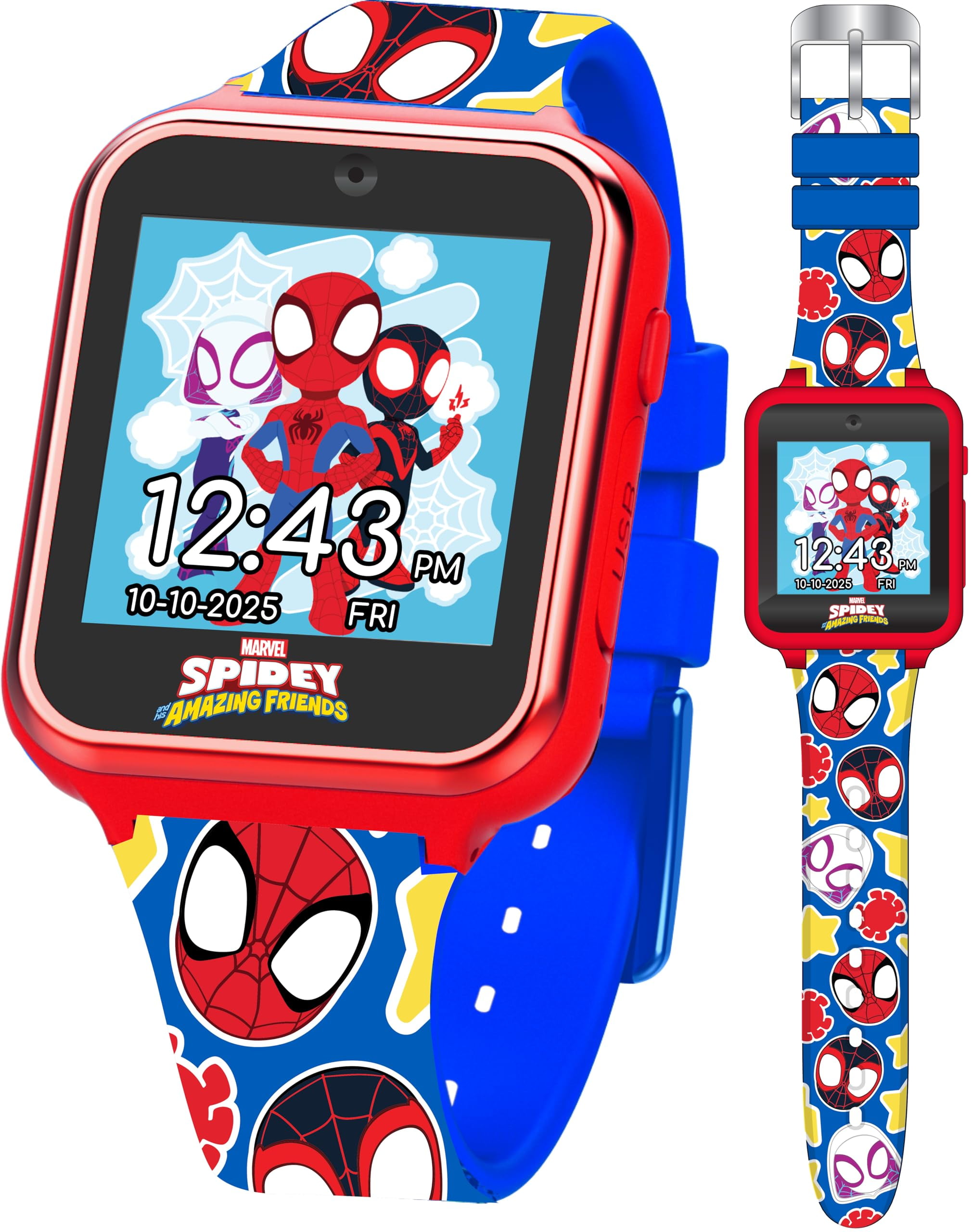 Accutime Marvel Spidey and His Amazing Friends Reloj inteligente educativo con pantalla táctil ...