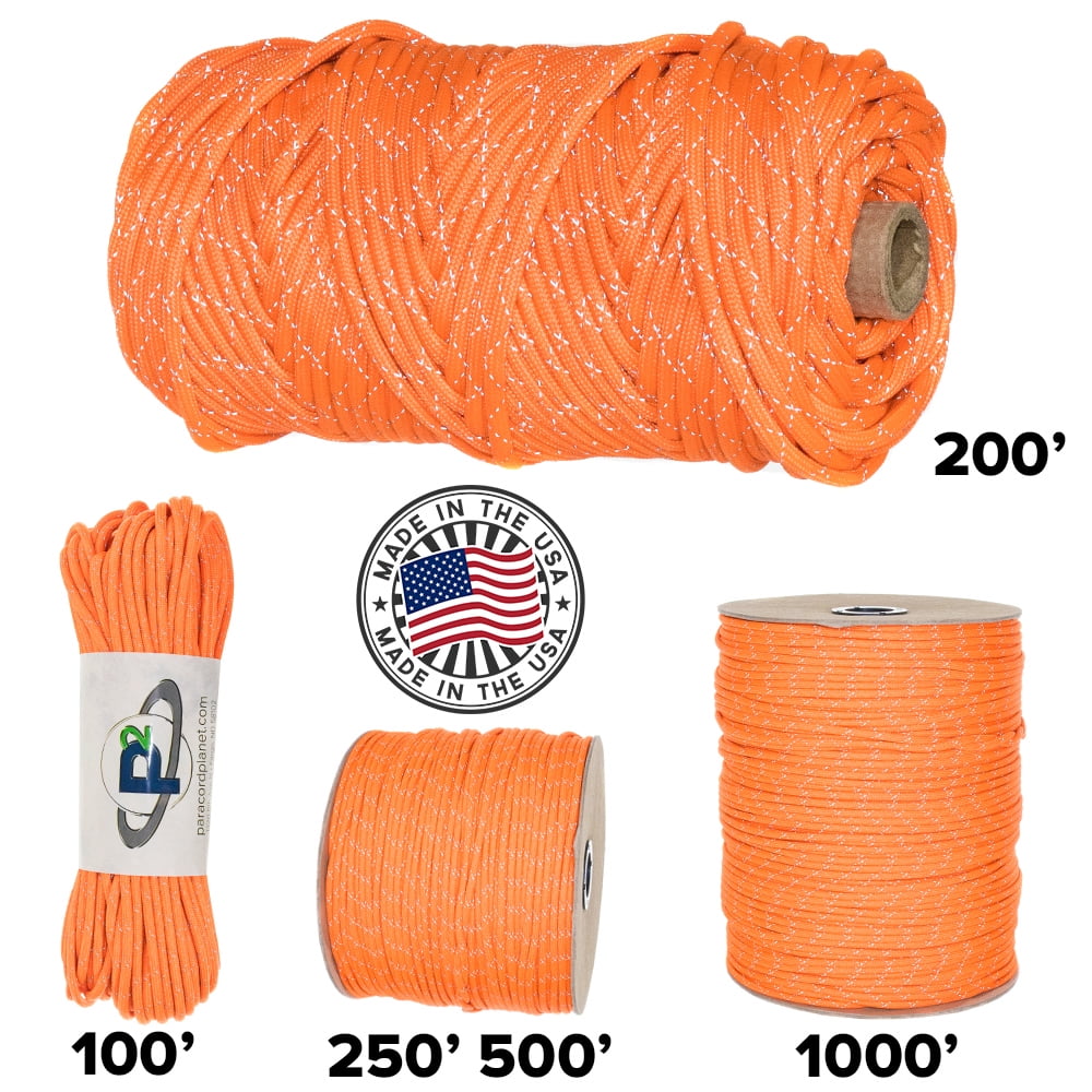 Paracord Planet 700lb Criss Cross Double-Reflective Paracord - 2 Bright ...