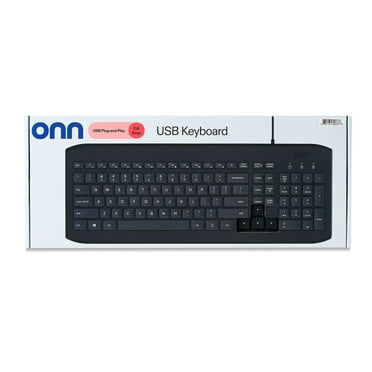 onn Keyboard and Mouse Combo Set, Wireless, 2.4 GHZ Dual-Connectivity ...