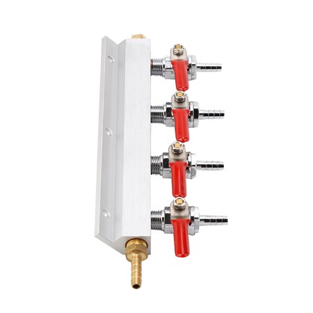 4 Way Beer Splitter Manifold Air Gas Splitter Muti Way Home Co2 Air Gas ...