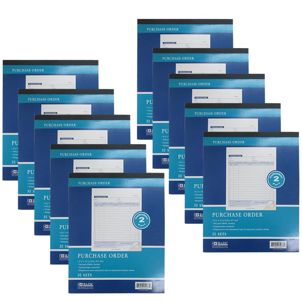 10 Pc Large Sales Order Books Carbonless Purchase Receipt Records 2 ...