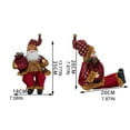 CIYISON 14'' Sitting Santa Claus Figurines Christmas Figure Decoration ...