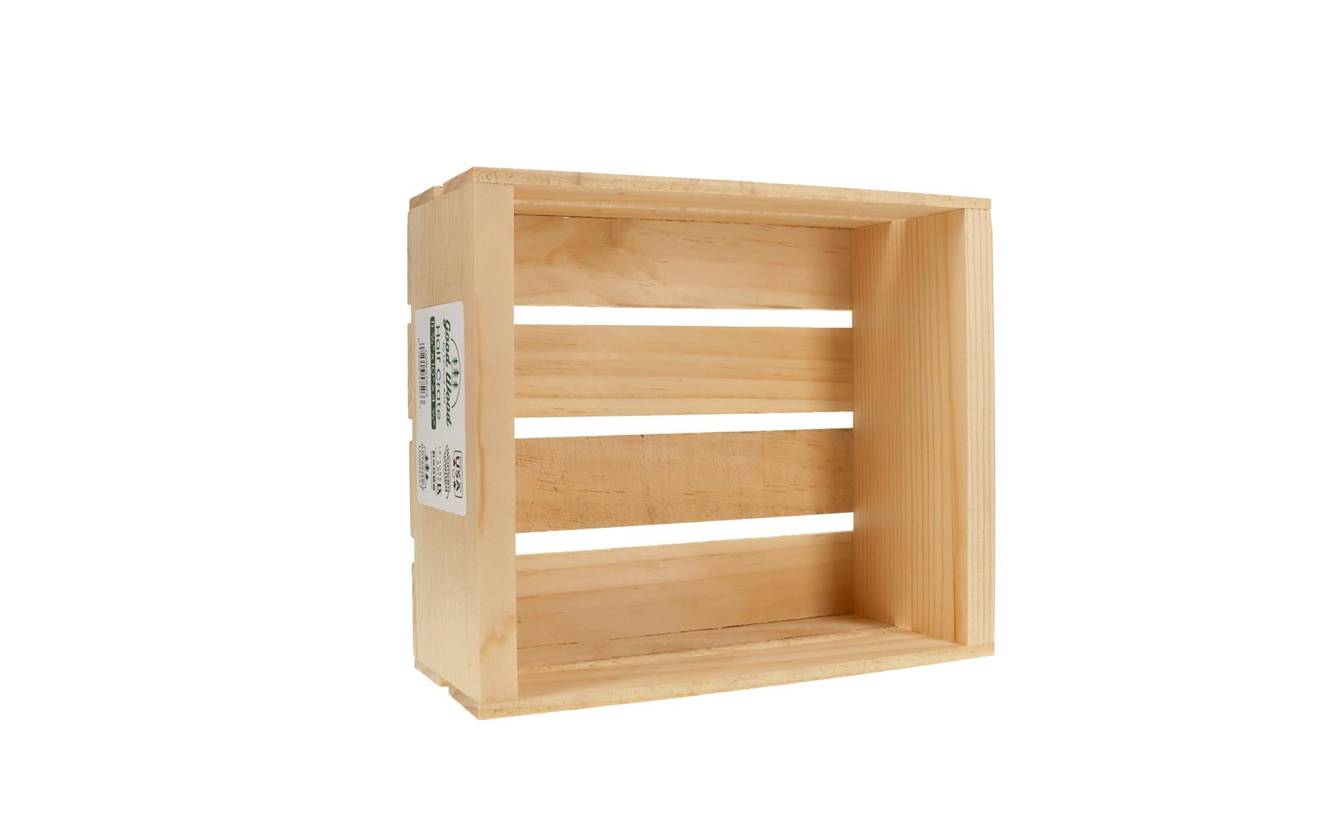 Good Wood Half Crate 11.75x10x4.8" - Walmart.com